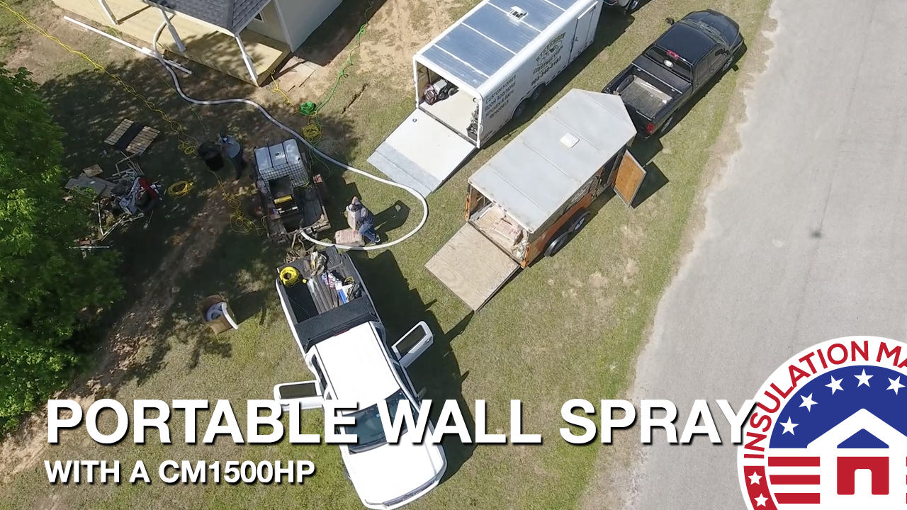 Using a CM1500 HP Insulation Blower for Wallspray Cellulose and ...