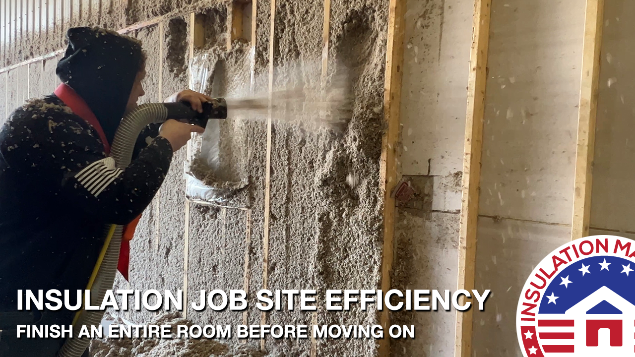 Insulation Job Site Efficiency: Wall Spray Finish an Entire Room ...